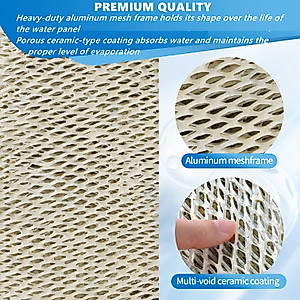 Gazeer 35 Water Panel Humidifier Replacement Filter made of aluminum mesh for AprilAire Whole-House Humidifier Models 350, 360, 560, 560A, 568, 600, 600A, 600M, 700, 700A, 700M, 760, 760A, 768 (2Pack)