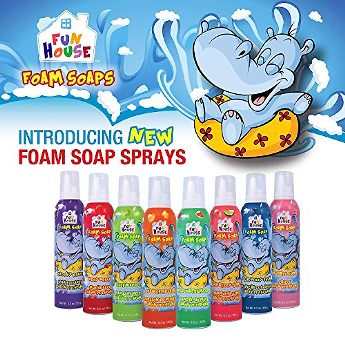 Moneysworth & Best Fun House Kids Foam Soap Very Berry & Blueberry Rush, (14422)
