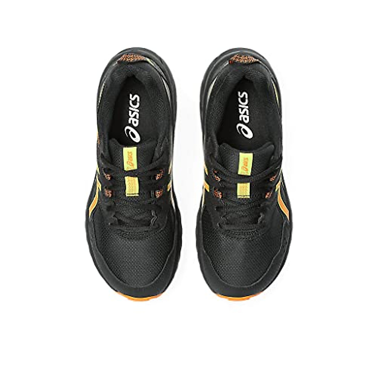 ASICS Kid's PRE Venture 9 Grade School Running Shoes, 5.5, Black/Bright Orange