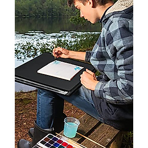 Nicpro Art Portfolio 11x17, Upgraded Large Portfolio Folder for Artwork with 30 Pockets Display 60 Pages, Presentation Book Binder with Protector Sleeves for Kids & Artists Drawing