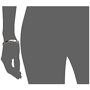 Guess Narrow Hinge with Crystal Silver Bangle Bracelet