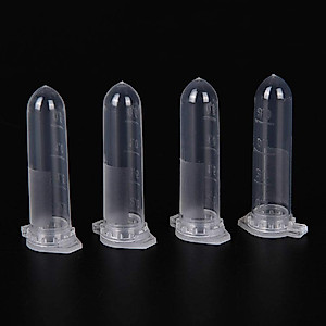 LTKJ 100 PCS 2ml Plastic Vial Tube Graduated Centrifuge Tubes for Sample Storage Container Fragrance Beads Liquid