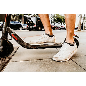 FUN TOES Mens Toe Socks Barefoot Running Lightweight -Value 6 Pairs Pack- Size 6-12 WHITE/GRAY