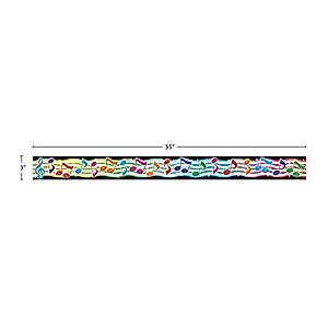 Teacher Created Resources Musical Notes Straight Border Trim, Multi Color (5155)