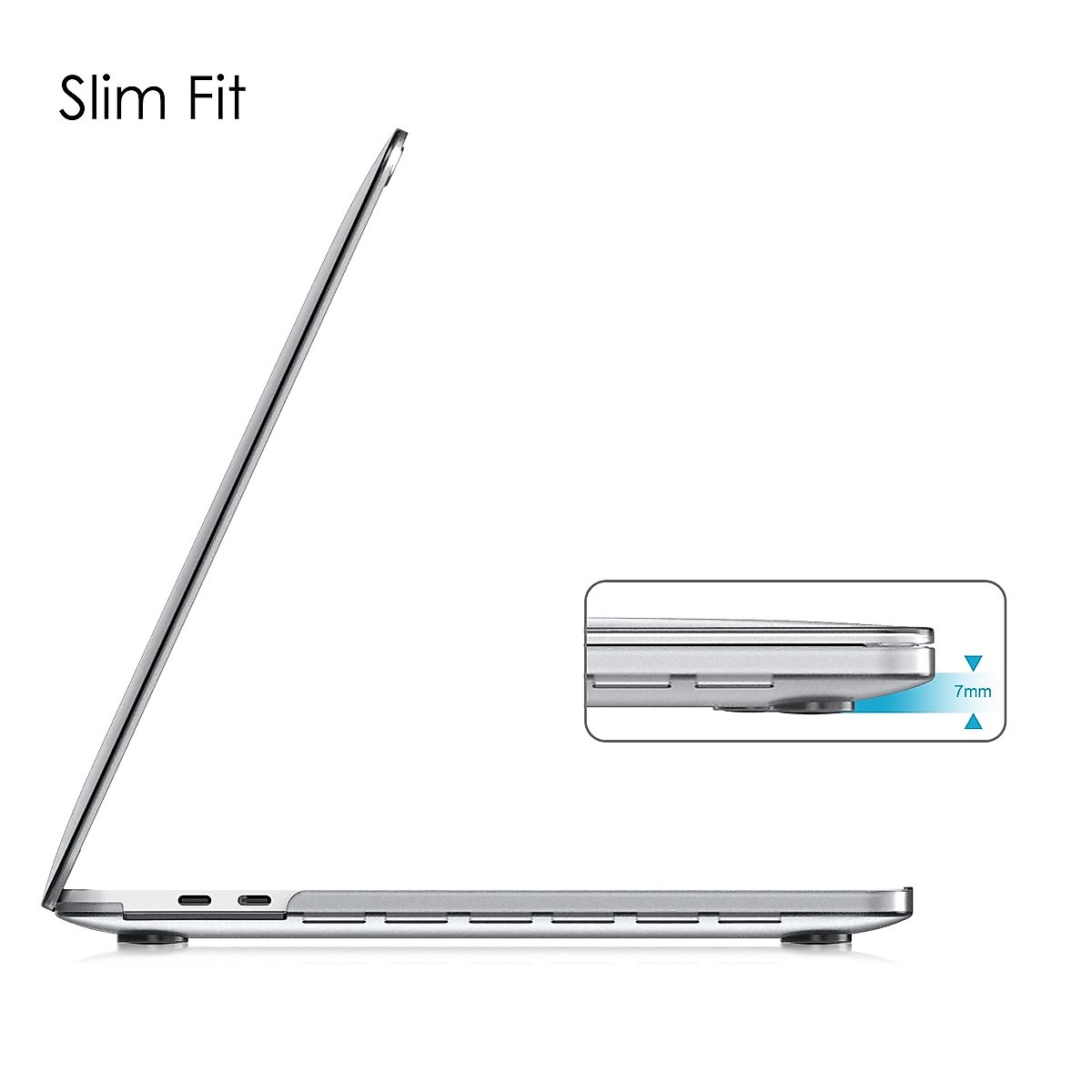 Fintie Case for MacBook Pro 13 Inch A2338(M2 M1) A2251 A2289 A2159 A1989 A1706 A1708 (2016-2021 2022 2023 Release) with/Without Touch Bar- Snap On Hard Shell Case Cover, Frost Gray