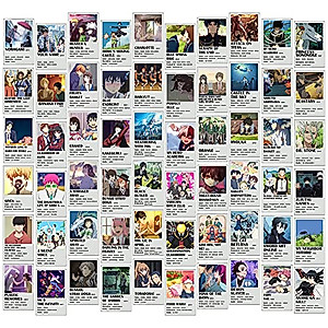Anime Room Decor Aesthetic Anime Posters, Anime Stuff for Bedroom, 60pcs Anime Prints for Anime Wall Decor, Cute Manga and Anime Wall Collage, Aesthetic Kawaii Decor, Anime Gifts for Men, Women, Teens