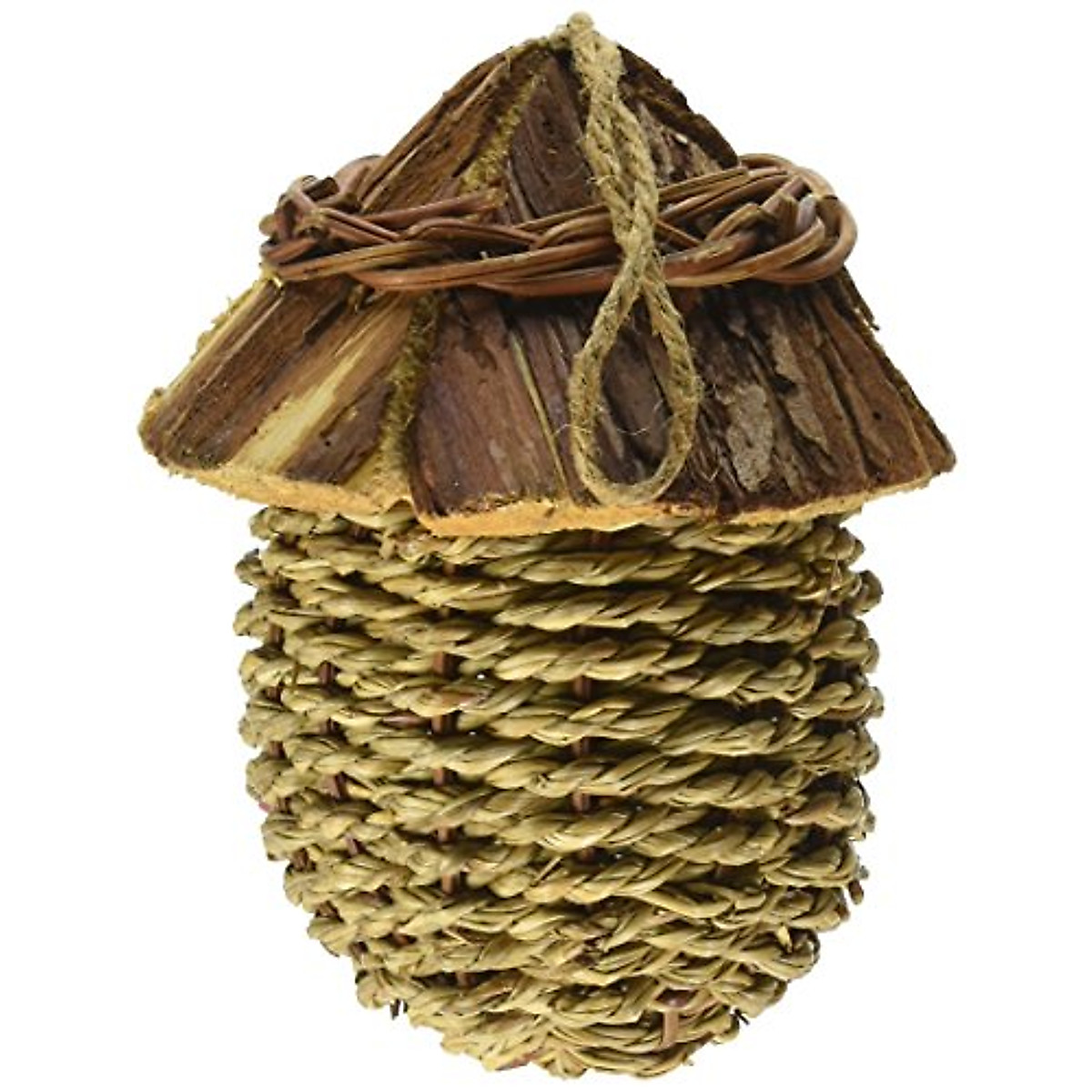 Prevue Pet Products BPV1171 Wood Roof Small Bird Nest