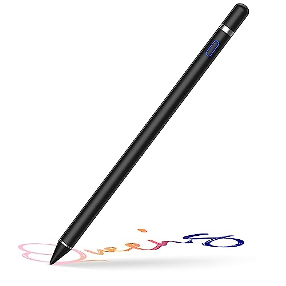 Stylus Pens for Touch Screens, Stylus Pen for iPad with Fine Point Tip & Magnetic Cap, Compatible with iPad, iPhone, Android, Tablet and Other Capacitive Touch Screen for Drawing (Black)