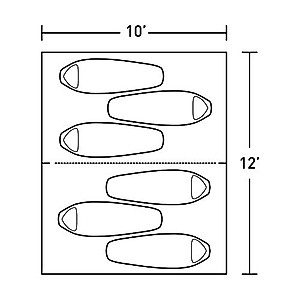 ALPS Mountaineering Camp Creek Two-Room Tent - Gray/Red