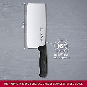 Victorinox 7" Chinese Classic Chefs Knife Stainless Steel Cleaver Butcher Knife Fibrox Handle Swiss Made
