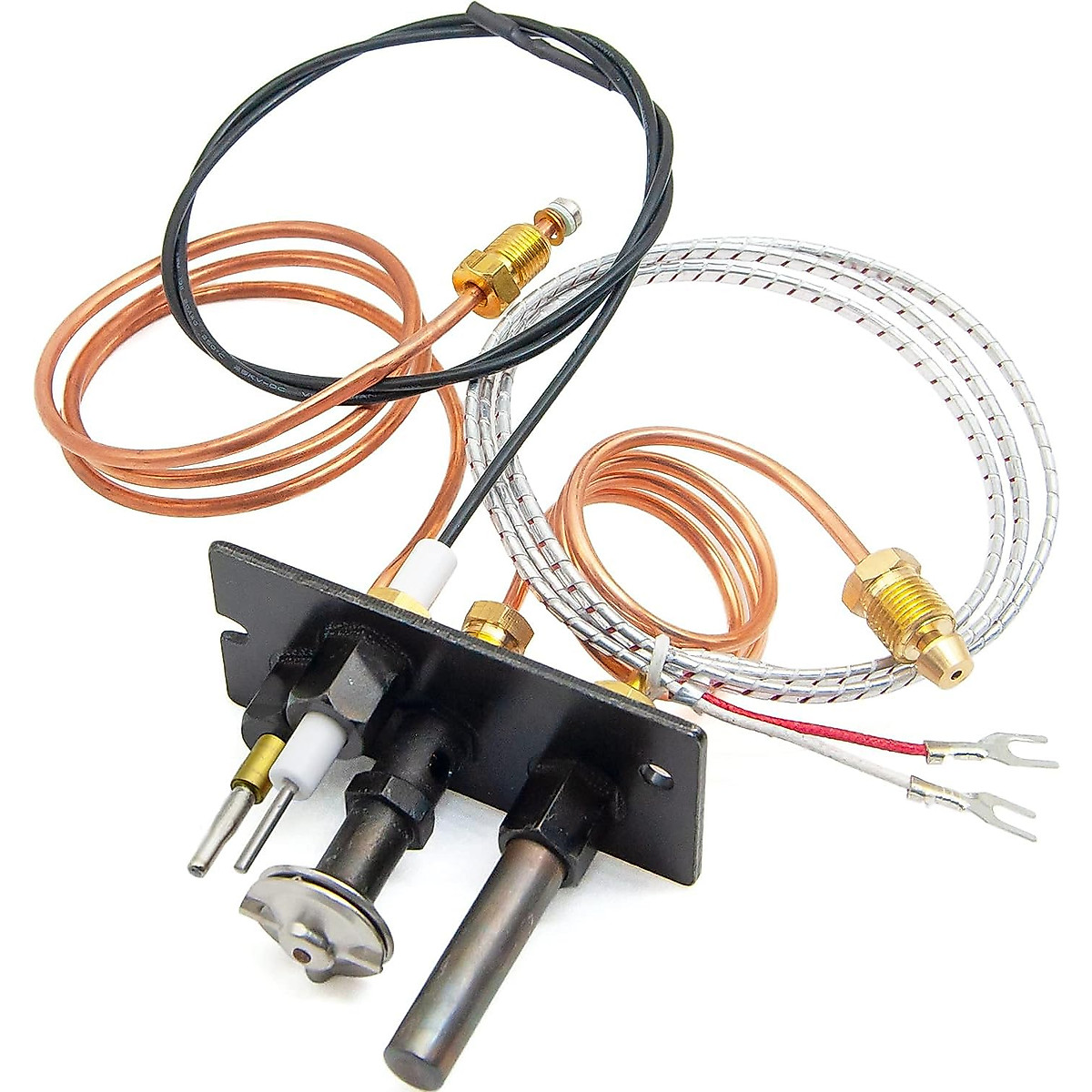 AUGSMIAR 10002265 Propane Gas Pilot Assembly, 10002265 LP 3 Way Pilot Replacement, Fit for Majestic, Temco, Vermont Castings Fireplace and Stoves