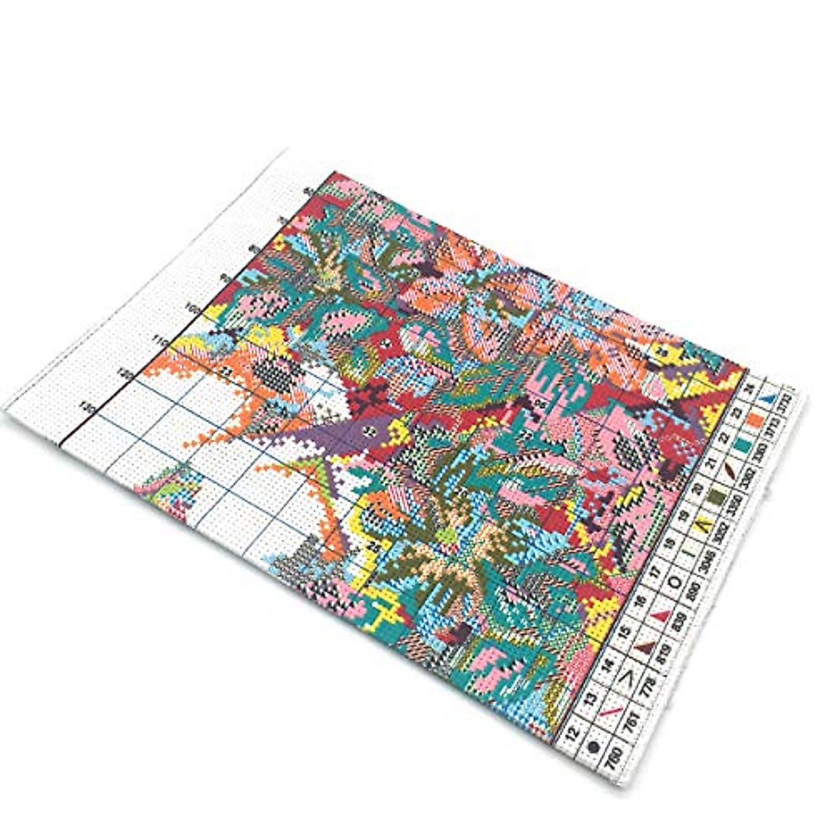 Maydear Full Range of Embroidery Starter Kits Stamped Cross Stitch Kits Beginners for DIY Embroidery 11CT 3 Strands - Beautiful Flowers 13×15(inch)