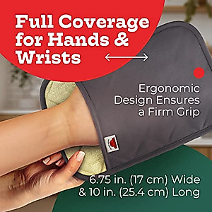 Big Red House Pot Holders for Kitchen Heat Resistant, Set of 2, Silicone Pot Holders for Kitchen and Baking, Gray