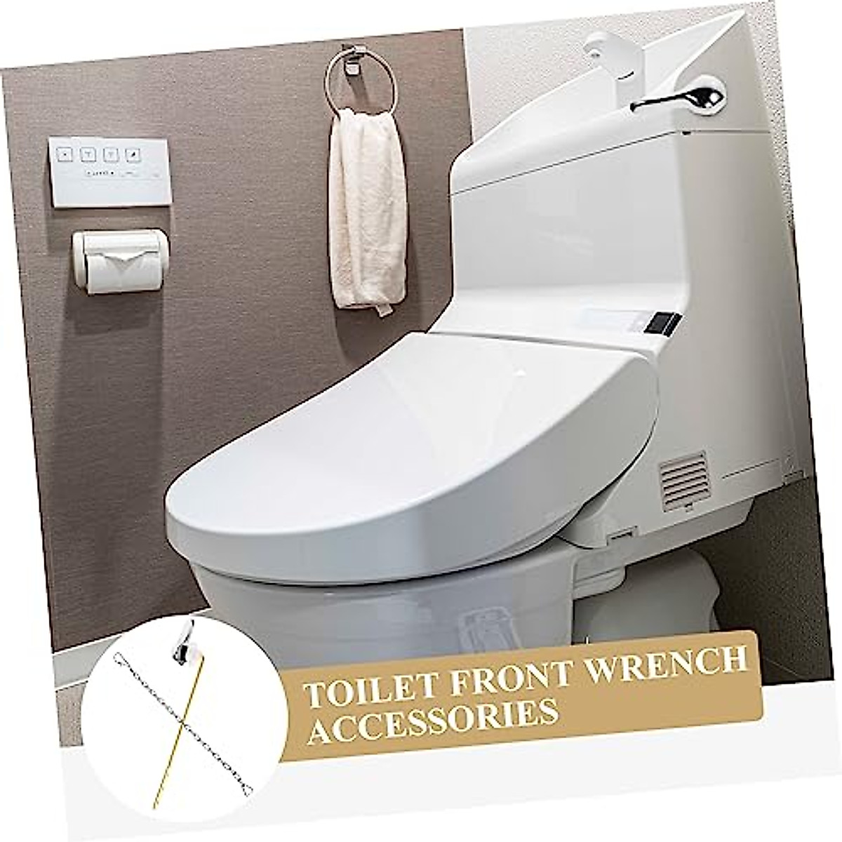 OSALADI 2 Sets Accessories Float Toilet Tank Flush Lever Replacement Front Mount Toilet Handle Lever Toilet Handle Replacement kit Toilet Toilet Tank Lever Replacement Flap