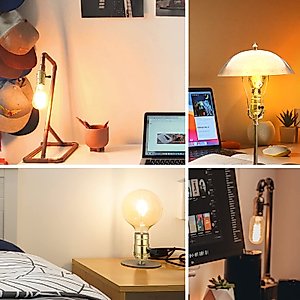 DiCUNO UL Listed 3-Way Lamp Socket Replacement, E26 Standard Threaded Base Light Socket, Turn Switch Knob for Low-Medium-High Light Settings, DIY Project, Table, Floor Lamp Repair Kit, 1-Pack, (Gold)