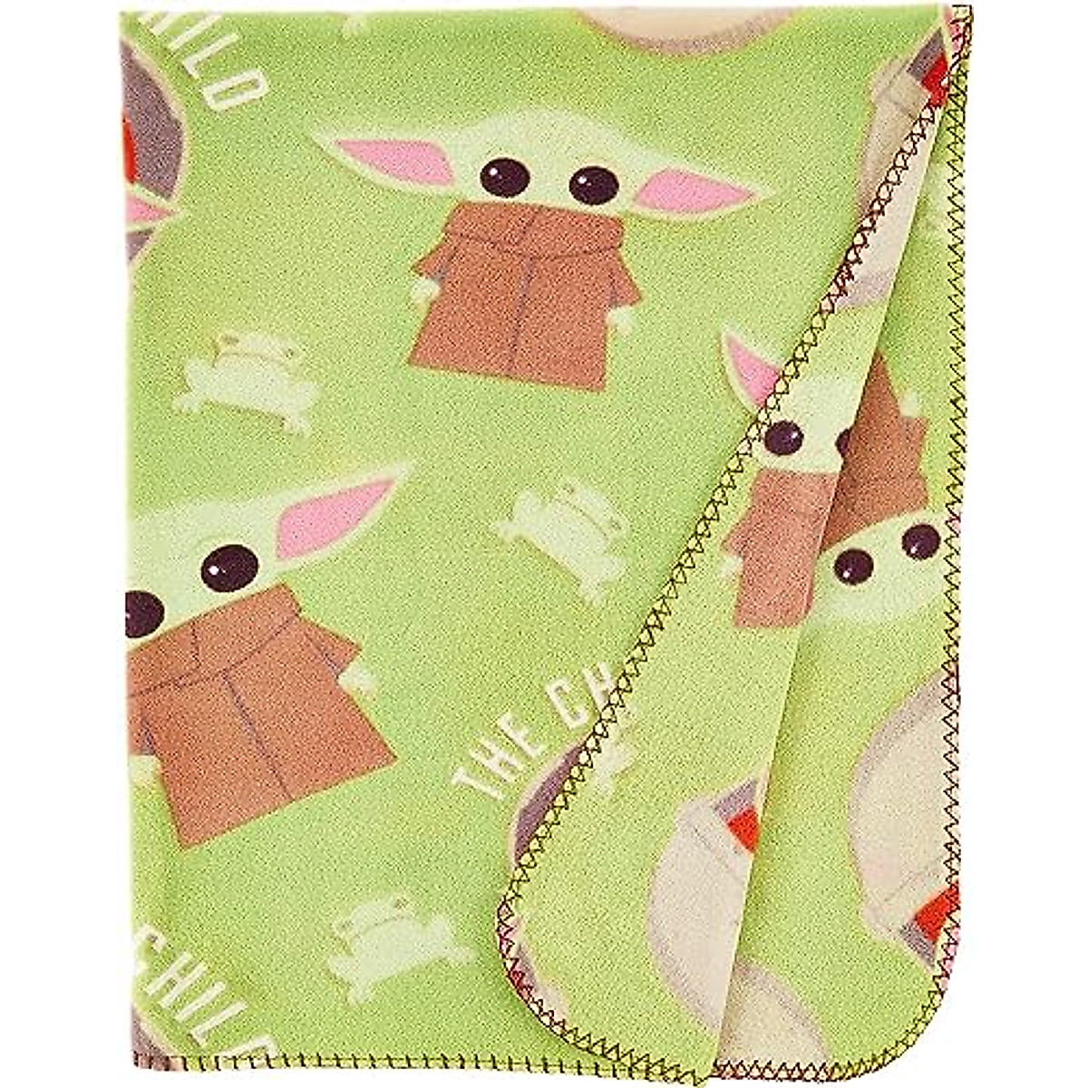 Northwest Star Wars - The Mandalorian Character Hugger Pillow & Fleece Throw Blanket Set, 40" x 50", The Child