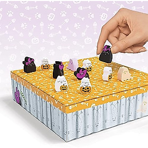 BOOoop by Smirk & Dagger: Adorable 2 Player Strategy Board Game, with 34 Cat and Kitten Pieces, Halloween Edition with New Ghost Cats, A Great Gift for Couples, Family, Adults and Kids Ages 10 and Up