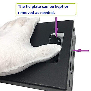 Jingchengmei Portable Electronic Device Mount, Black, Wall Mount Bracket, Compatible with PTZ Cameras, Loading Weight Capacity: 8 Pounds