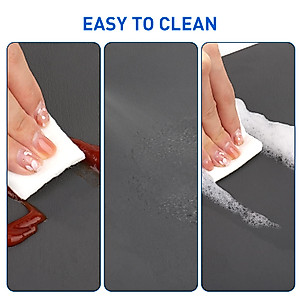 Refrigerator Drip Tray,Cuttable Fast Absorbent Drip Tray, Refrigerator Drip Catcher Hide Stain,Mini Fridge Drip Tray For Refrigerator Water Dispenser,Quick Dry Water Drip Pads(2Pcs,Grey,Rectangular)