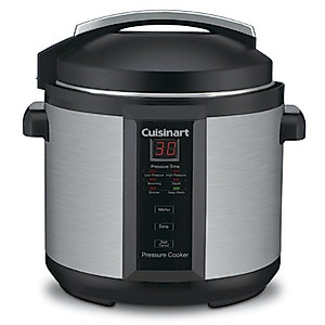 Cuisinart EPC-1200PC 6-Quart Electric Pressure Cooker, Brushed Stainless and Matte Black - Club Model