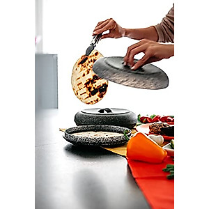 Dexas Microwavable Tortilla Warmer, 8.5"x 8.5"x 2.5" Granite Pattern.Ideal for tortillas, breads, pancakes, pita bread, corn breads