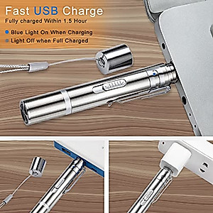 HOHUIGO Laser Pointer Toys for Indoor Cats, Red Dot Cat Toy for Cats Dogs, USB Rechargeable Pet Toys, LED Light Pointer Interactive Cat Toys Kitten Play Training Exercise Toys, Cat Wand Chasing Toys