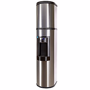 Absolu Stainless Steel Water Cooler, Matchin Stainless Cover-RoomTemp/Cold - Made in North America