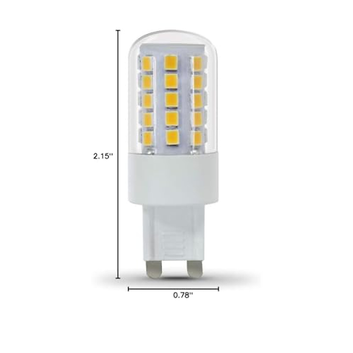 FEIT BPG940/830/LED 500 Lumen Warm White G9 LED Light Bulb
