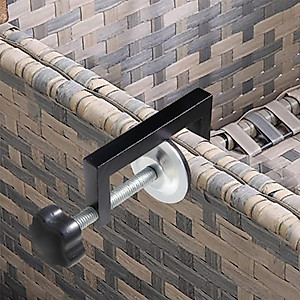 2.17in Adjustable Sectional Couch Sofa Funiture Clamps Outdoor Patio Furniture Clips for Outdoor Garden Rattan Aligment Rattan Furniture Clamps, 4Pieces