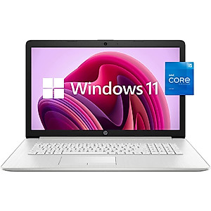New 2022 HP 17.3" FHD IPS Display, 11th Gen Intel Core i5-1135G7(Beats i7-8500), Windows 11 Home, 8GB RAM, 512GB SSD, Wi-Fi 5, Bluetooth, HDMI, Webcam