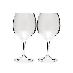 GSI Outdoors Nesting Red Wine Glass Set for Compact Storage and Comfortable Drinking, 15 fl. oz., 79312