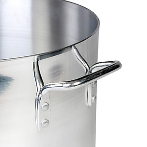 Thunder Group ALSKSU005 Sauce Pot, 5 qt, 8-1/2" dia. x 5-1/4"H, 1-3/8" handle, aluminum, mirror-finished, dishwasher safe, standard Electric, Gas Cooktop, Halogen Ready, NSF