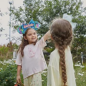 Viwind Bow Headbands for Women, Glittrt Princess Mirabel Madrigal Mouse Headbands for Adult