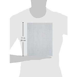 School Smart Double Sided Graph Paper, 8-1/2 x 11 Inches, 1/2 Inch Rule, White, Pack of 500 - 085279