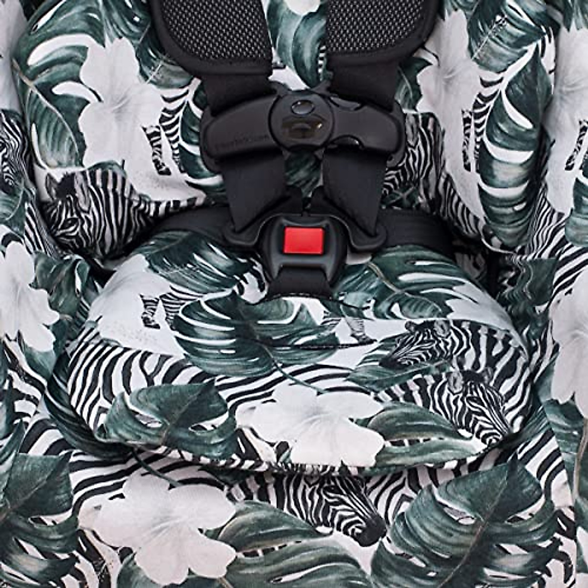JYOKO Kids Cover Liner for car seat Compatible with Graco Extend2fit, 100% Cotton Made (Zebra)