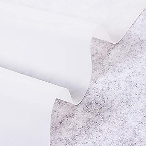 KimTin Food Grade Nonstick Silicone Pastry Mat,Countertop Protector, Kitchen Counter Mat,Heat Resistant,Washable,Table Mat,Size 23.62 x 15.75 inches,Set of 2 (Translucent)