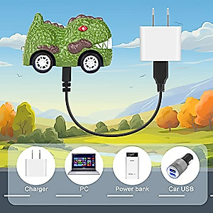 2023 Remote Control Car Watch Toys with LED Light,2.4 GHz Mini Racing Cars Wrist Toy for Kids Adults,RC Small Car Interactive Outdoor Game Christmas Easter Birthday Gifts,Dinosaur