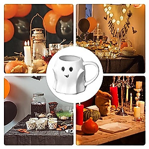 wowspeed Ghost Mug - Ghostface Mug - Halloween Coffee Mug Decor - Ceramic Ghostface Coffee Cup Halloween Offices Mug - For Tea, Milk, Coffee - Fall Autumn Gifts