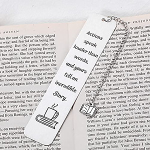 Teacher Appreciation Gifts for Women Men Thank You Gifts for Teacher Coworker Retirement Graduation Gifts for Student Inspirational Bookmark for Kids Teens Girl Boy Reading Gifts for Book Lovers