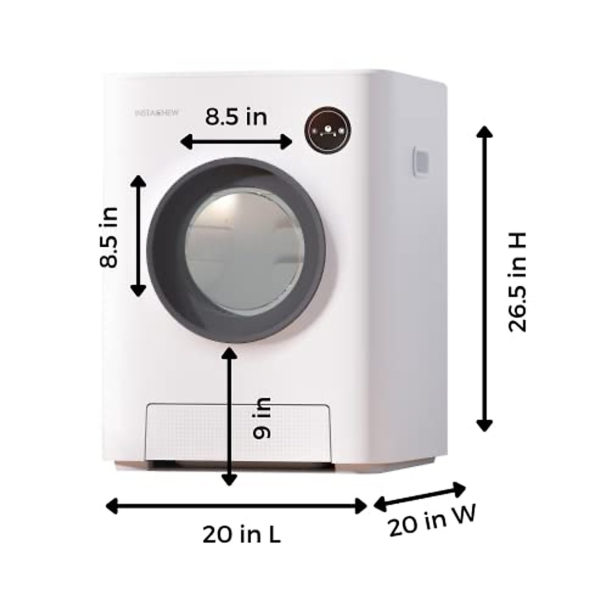 INSTACHEW Purrclean Automatic Self Cleaning Cat Litter Box, Smart App Enabled Litter Box, Large Capacity for Multiple Cats, Secure and Odorless (Purrclean)
