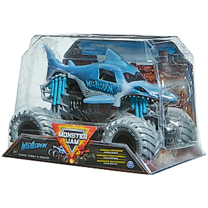 Monster Jam, Official Megalodon Monster Truck, Collector Die-Cast Vehicle, 1:24 Scale, Kids Toys for Boys Ages 3 and up