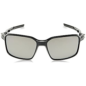 Oakley Men's OO9429 Siphon Rectangular Sunglasses, Scenic Grey/Prizm Black Polarized, 64 mm