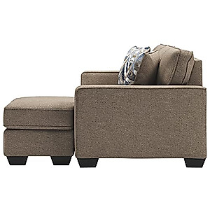 Signature Design by Ashley Greaves Modern Sectional Sofa Couch with Convertible Chaise Lounge, Gray