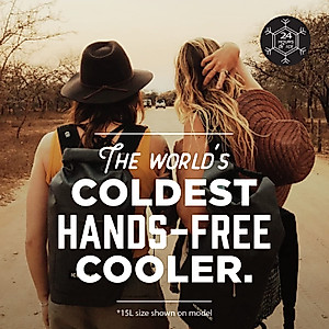 IceMule Jaunt Small Collapsible Backpack Cooler, 9 Liters, Snow Grey, Waterproof, Hands Free, 24+ Hours Cooling