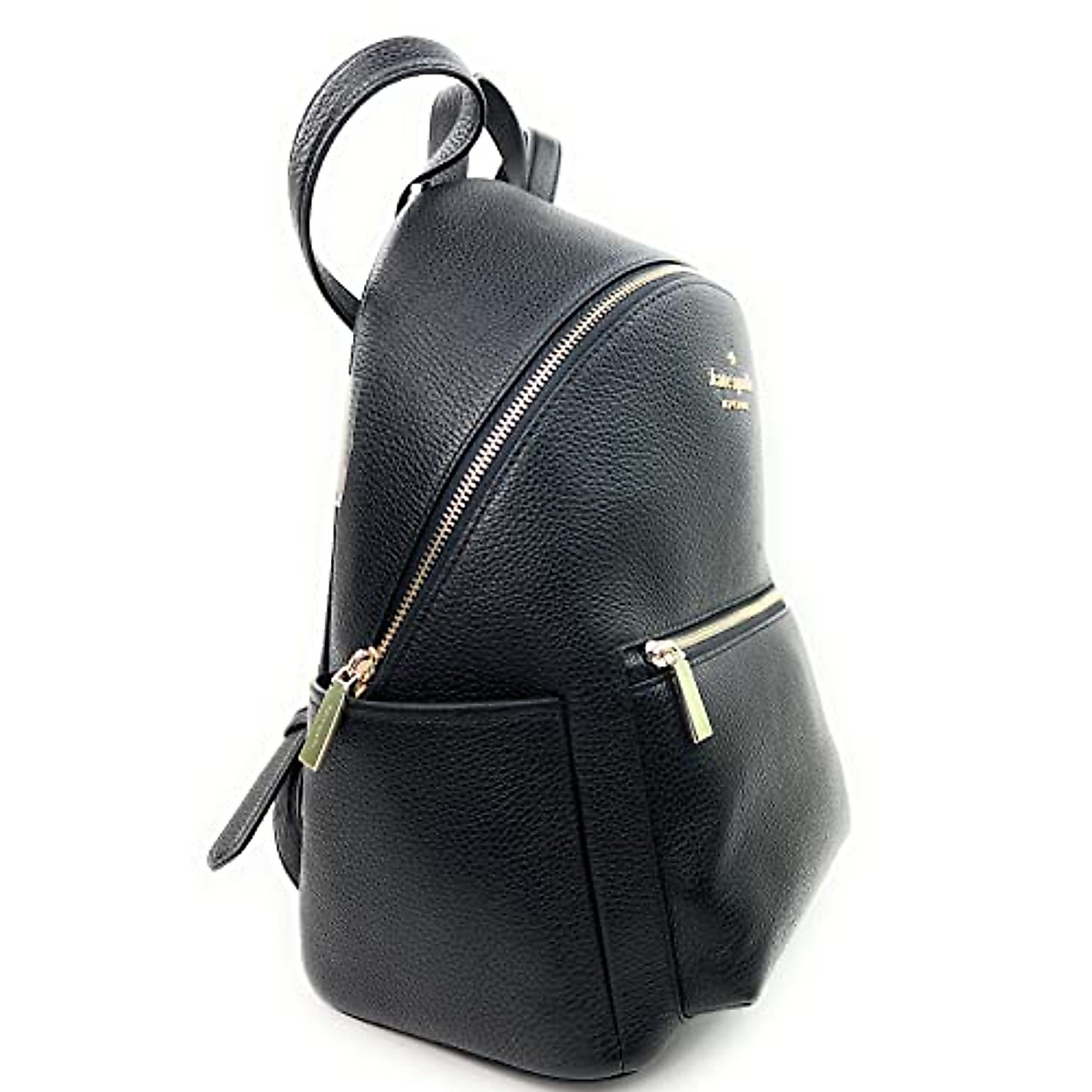 Kate Spade New York Liela Pebbled Leather Medium Dome Backpack (Black)