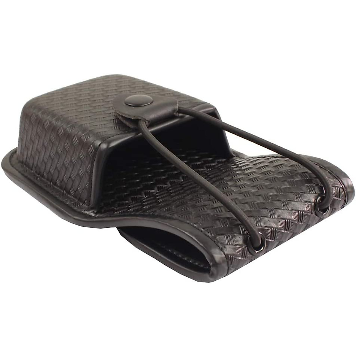 ROCOTACTICAL Basketweave Radio Pouch, Universal Radio Holder Pouch for Law Enforcement Duty Belt