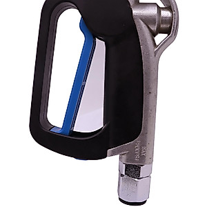 BORRITT Oil Control Valve Digital Flow Meter Dispensing Nozzle 1/2"Inch NPT Inlet 10 GPM/35 LPM Pressure 150-1500 Psi 100Bar Heavy Duty Fuel Oil Lubricant Nozzle Fueling Nozzle & Low Battery Warning