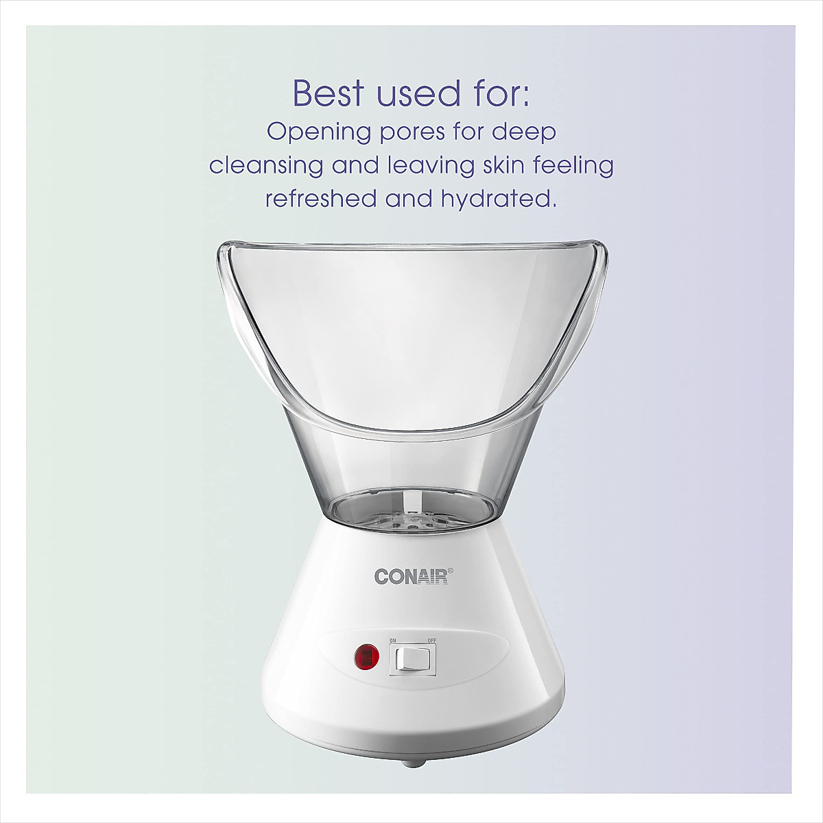 True Glow by Conair Facial Steamer - Face Steamer for Facial Deep Cleaning - Home Facial Spa