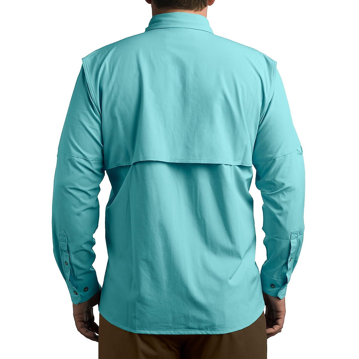 Whitewater Lightweight Moisture Wicking Long Sleeve Fishing Shirt with UPF 50 (XX-Large, Lagoon)