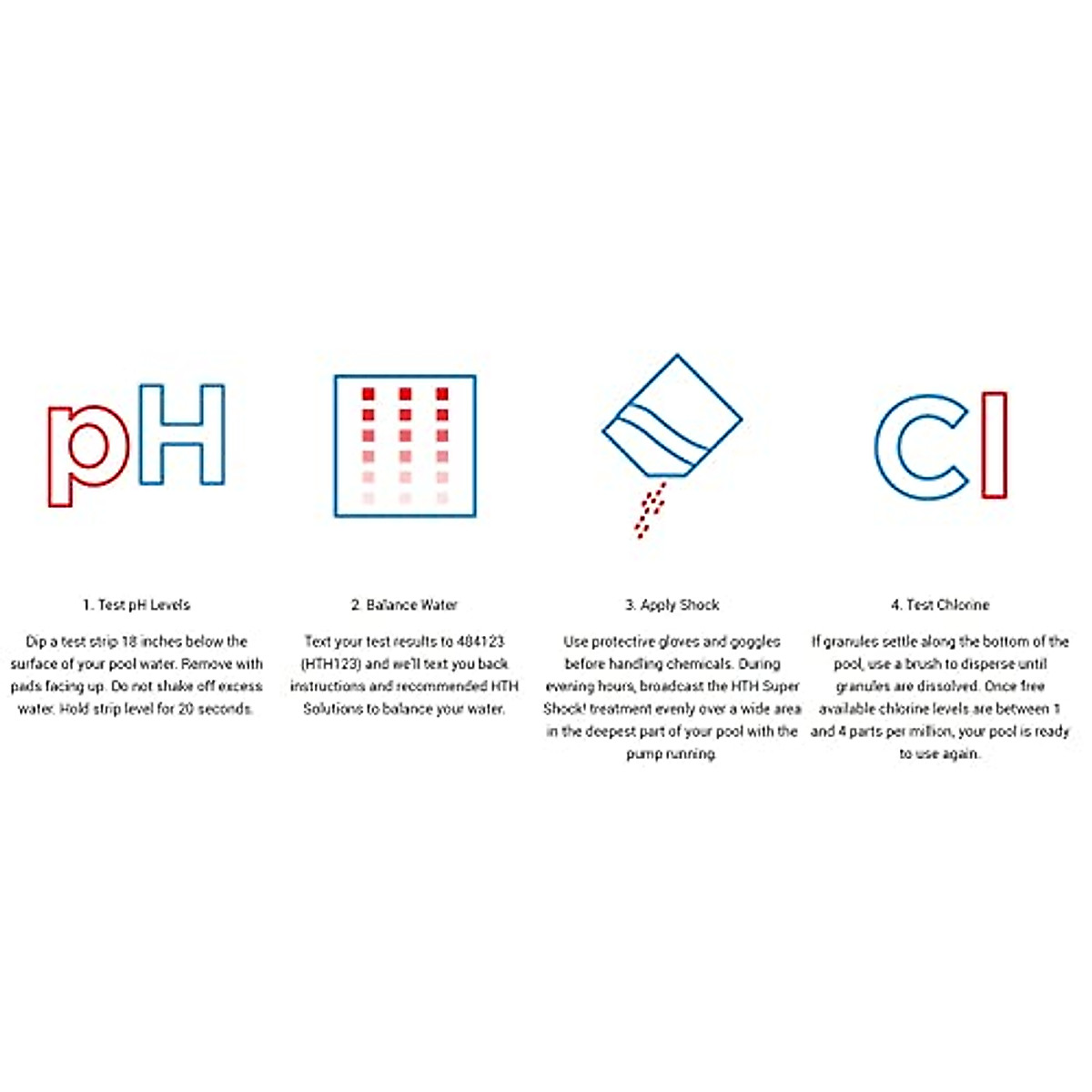 HTH 52123 Super Shock Treatment Swimming Pool Chlorine Cleaner, 1 lb (Pack of 15)